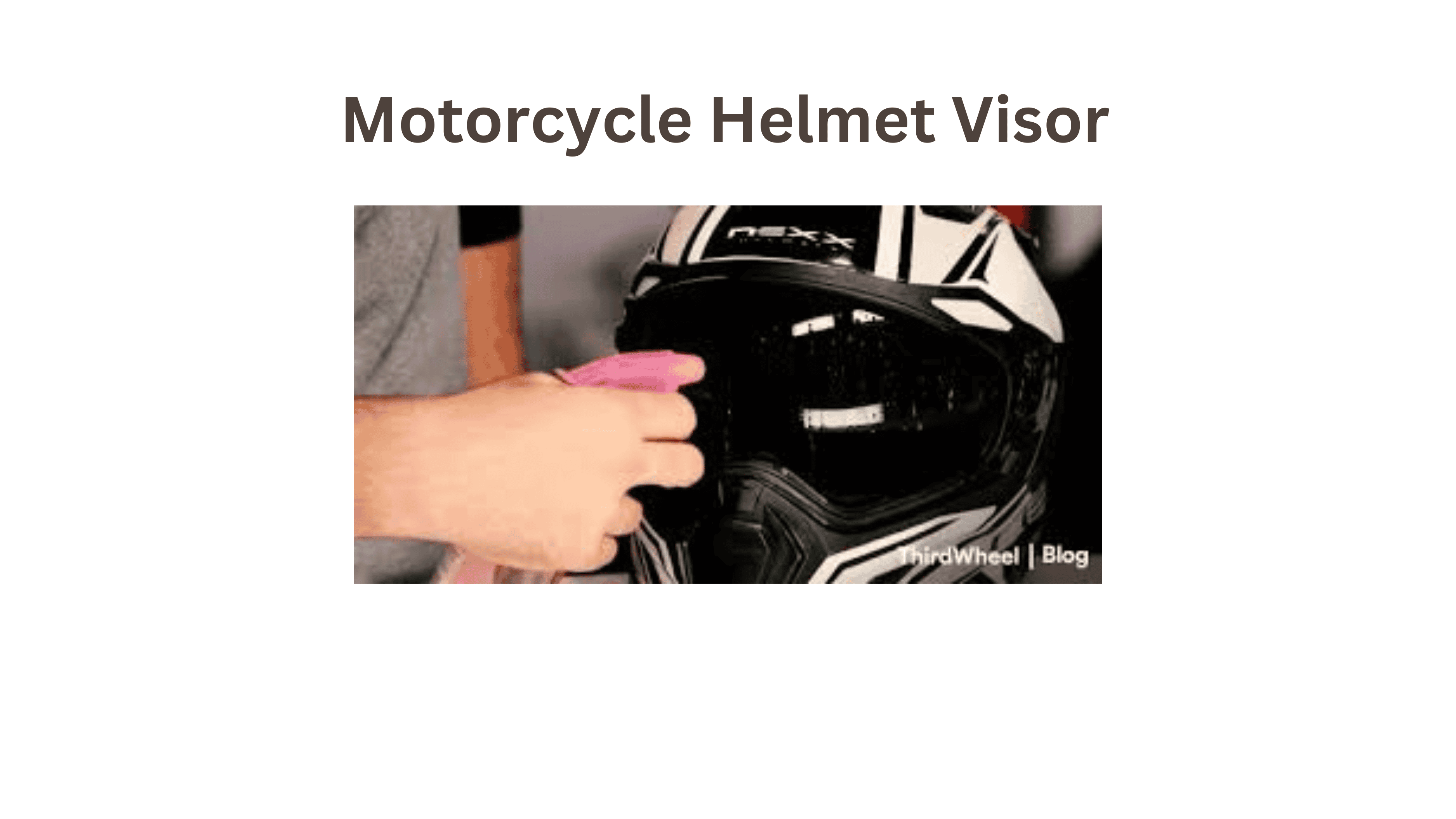 How to Clean Your Motorcycle Helmet Visor