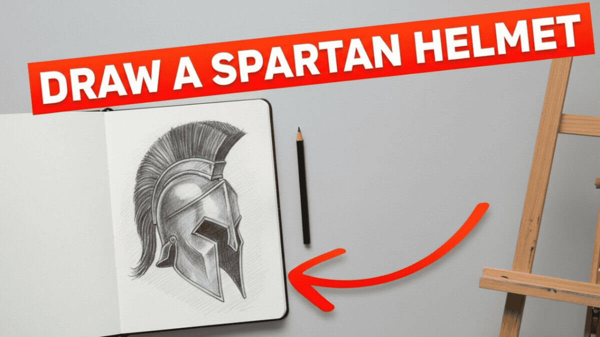 Master The Art How to Draw a Spartan Helmet In Simple Steps